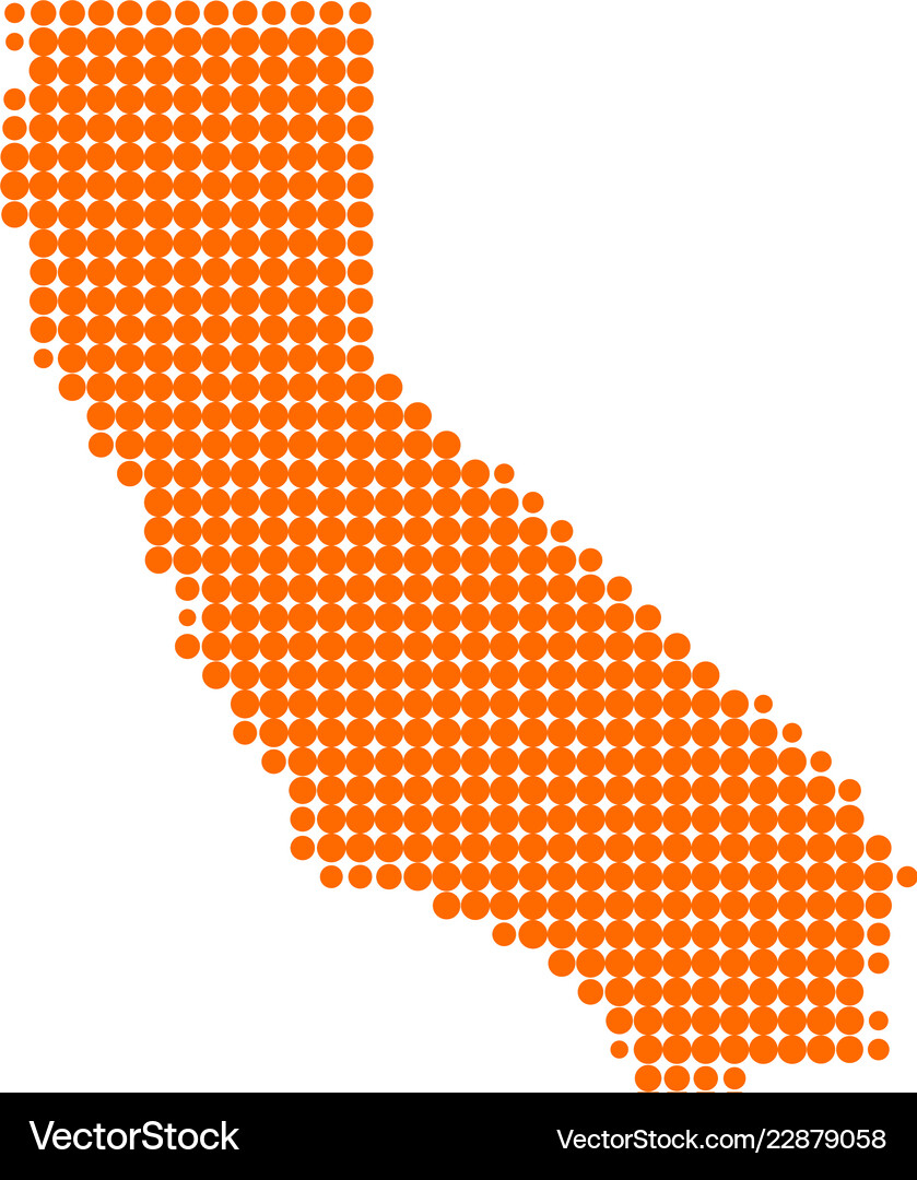 Map of california Royalty Free Vector Image - VectorStock