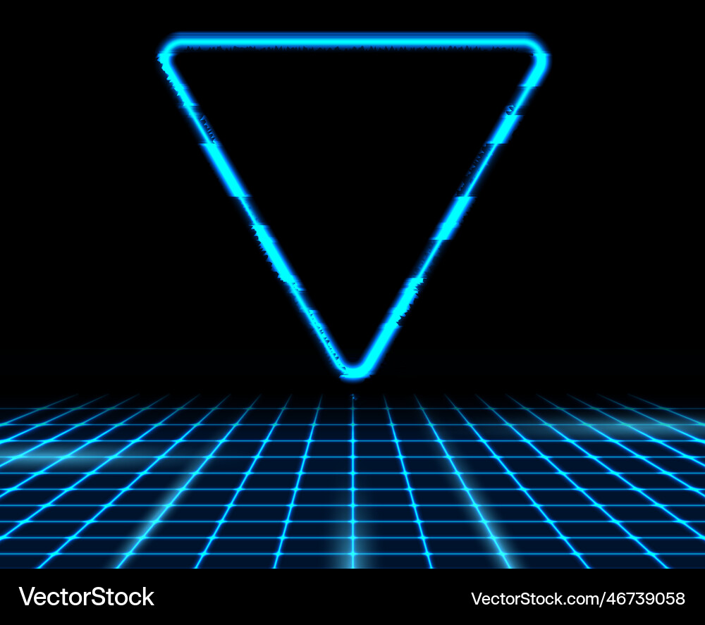Retro futuristic abstract hi-tech background Vector Image