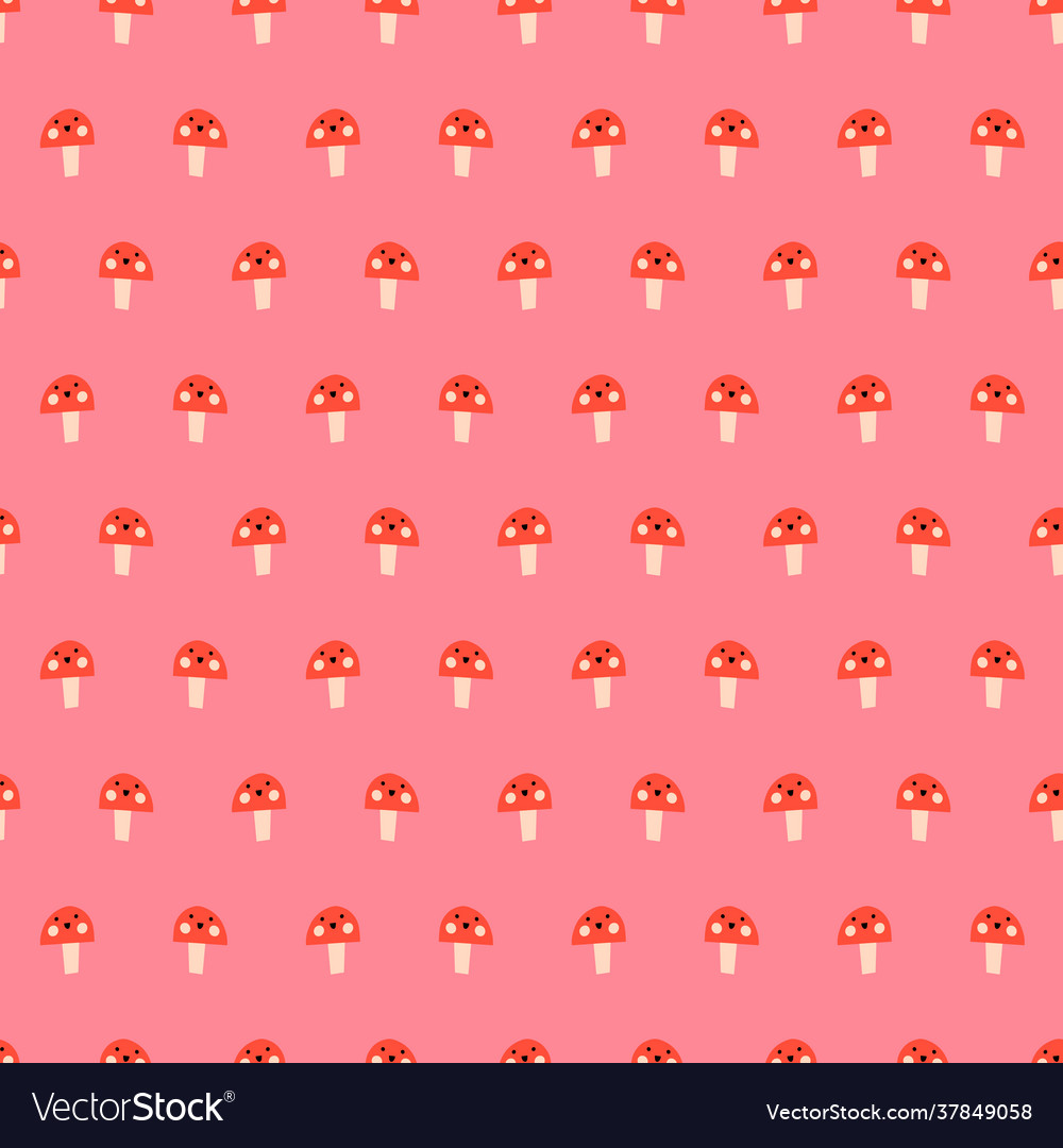 Seamless repeat pattern smiling cute Royalty Free Vector