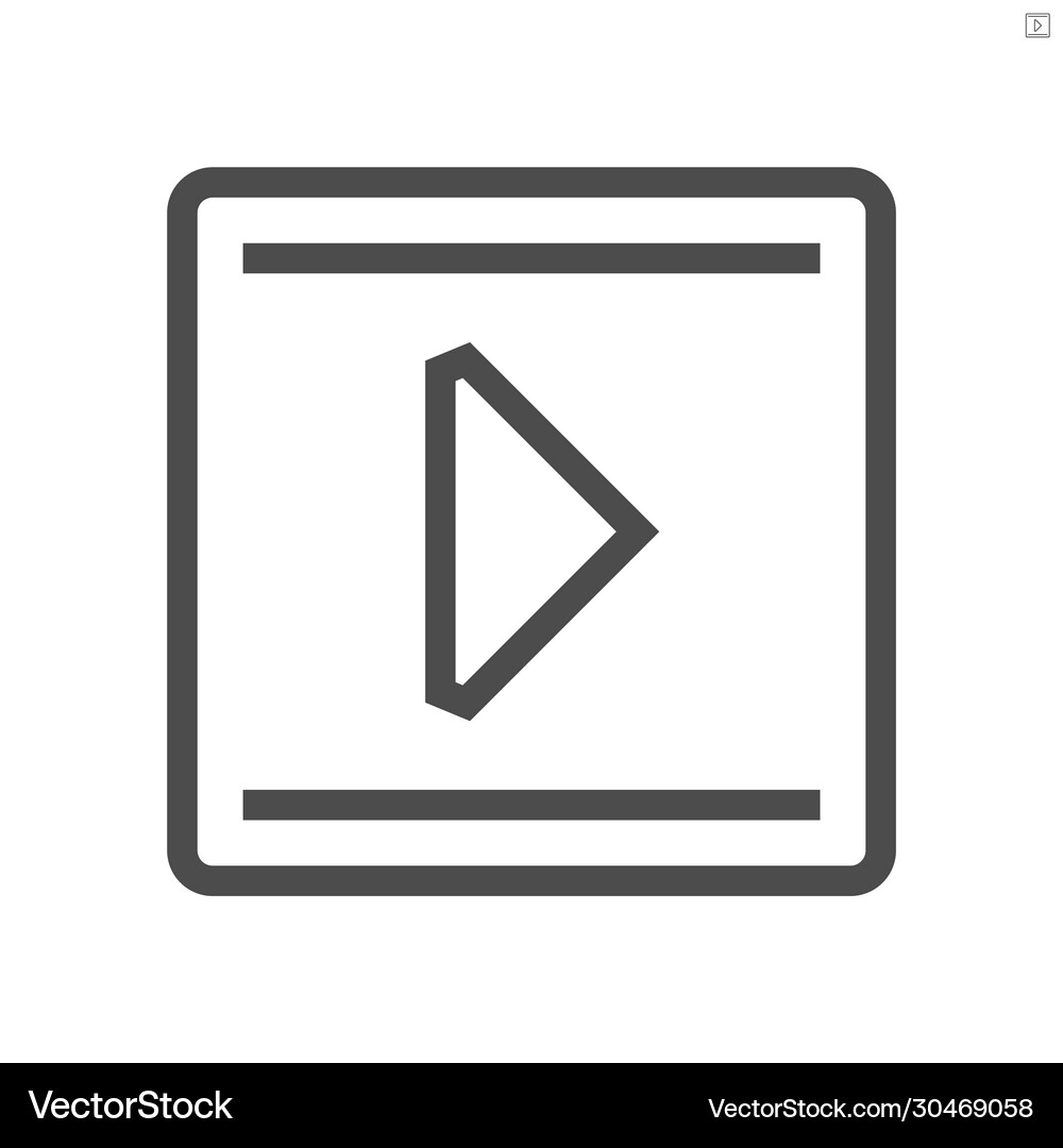 Video file icon design 48x48 pixel perfect Vector Image
