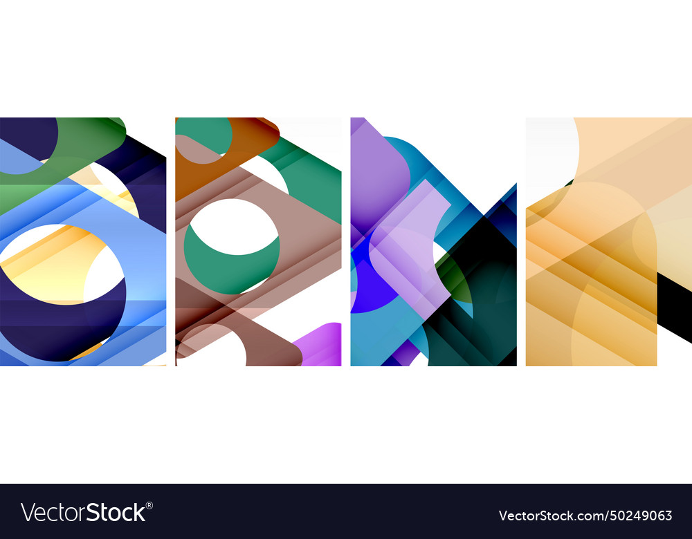 Abstract background set featuring captivating Vector Image