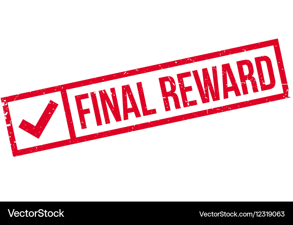 Final reward rubber stamp Royalty Free Vector Image