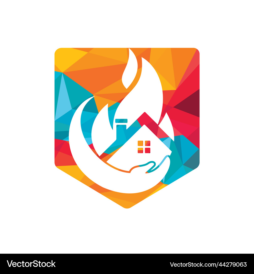 Home insurance logo design concept Royalty Free Vector Image