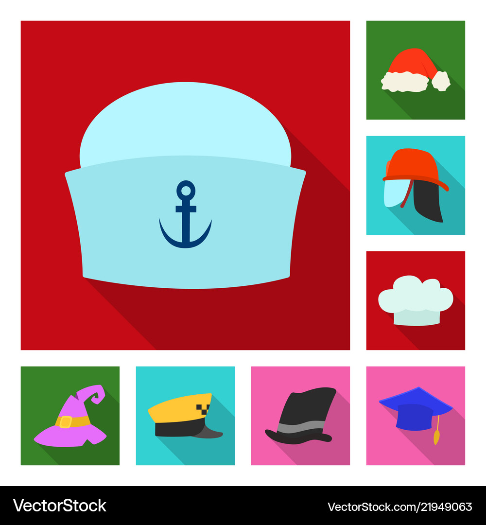 Isolated object of headgear and cap symbol Vector Image