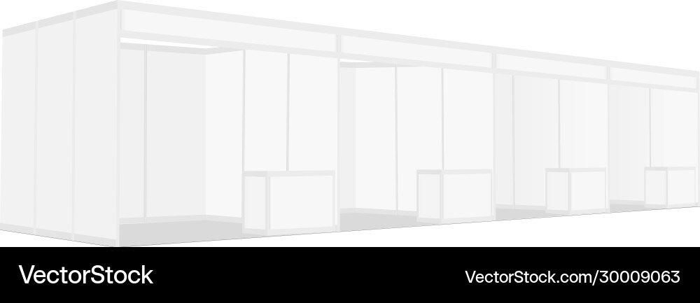 Trade show booth display for expo isolated Vector Image