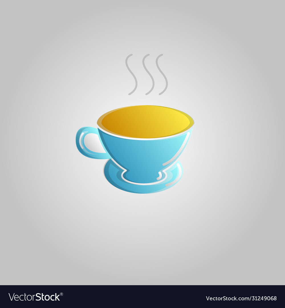 A large invigorating refreshing morning mug Vector Image A large invigorating refreshing morning mug Vector Image