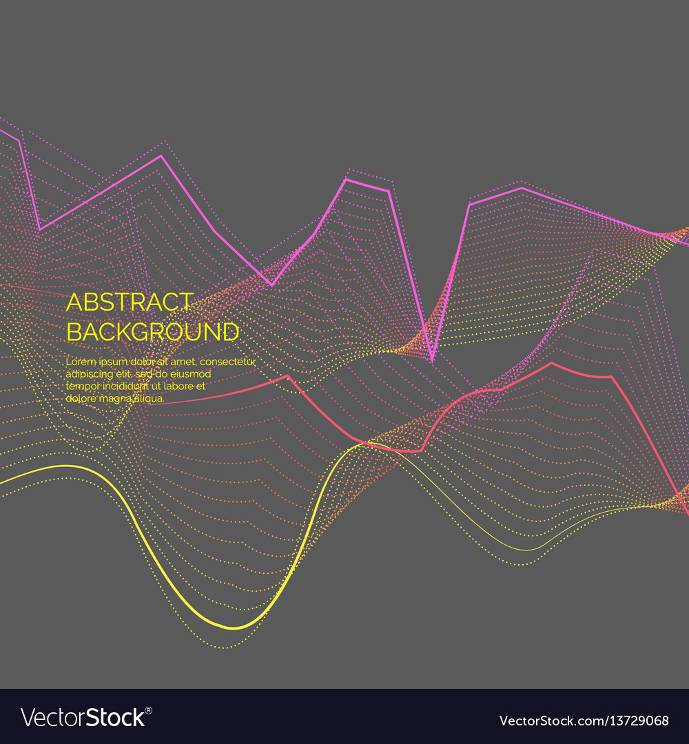 Abstract background with a dynamic waves Vector Image