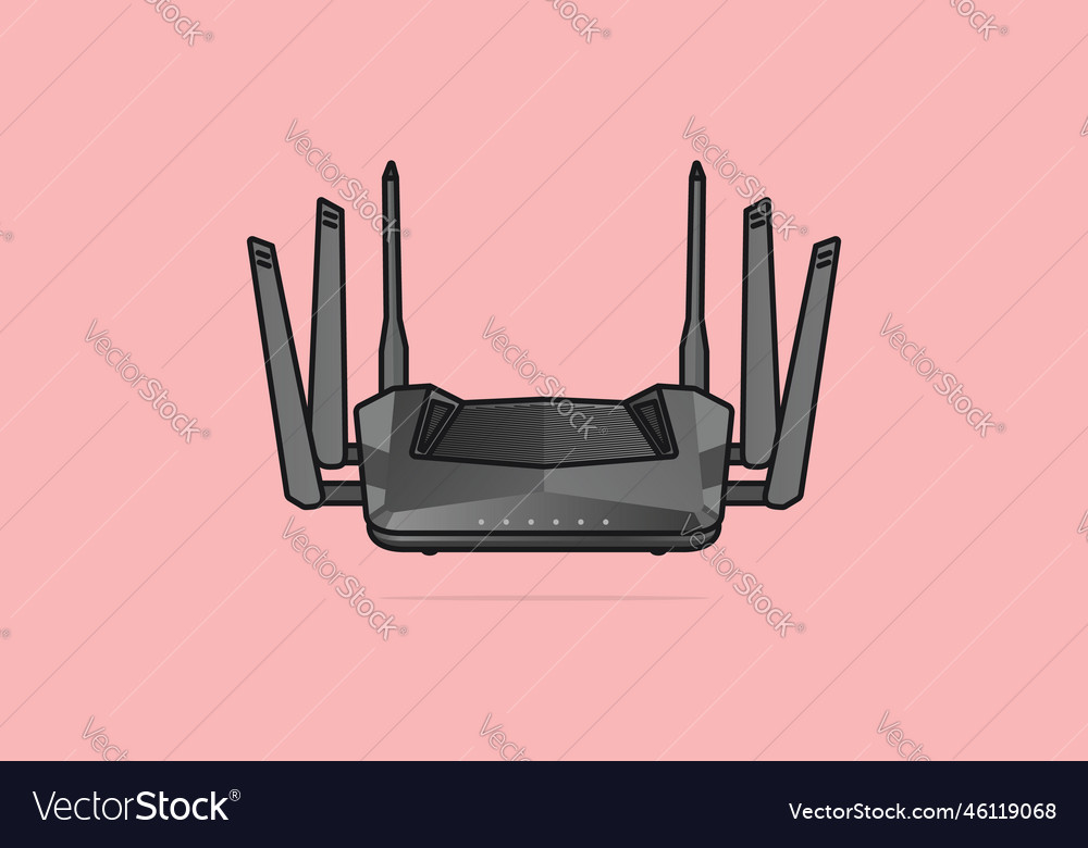 Modem Internet Router Technology Device Royalty Free Vector