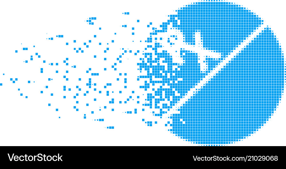 Pharmacy tablet dissolved pixel icon Royalty Free Vector