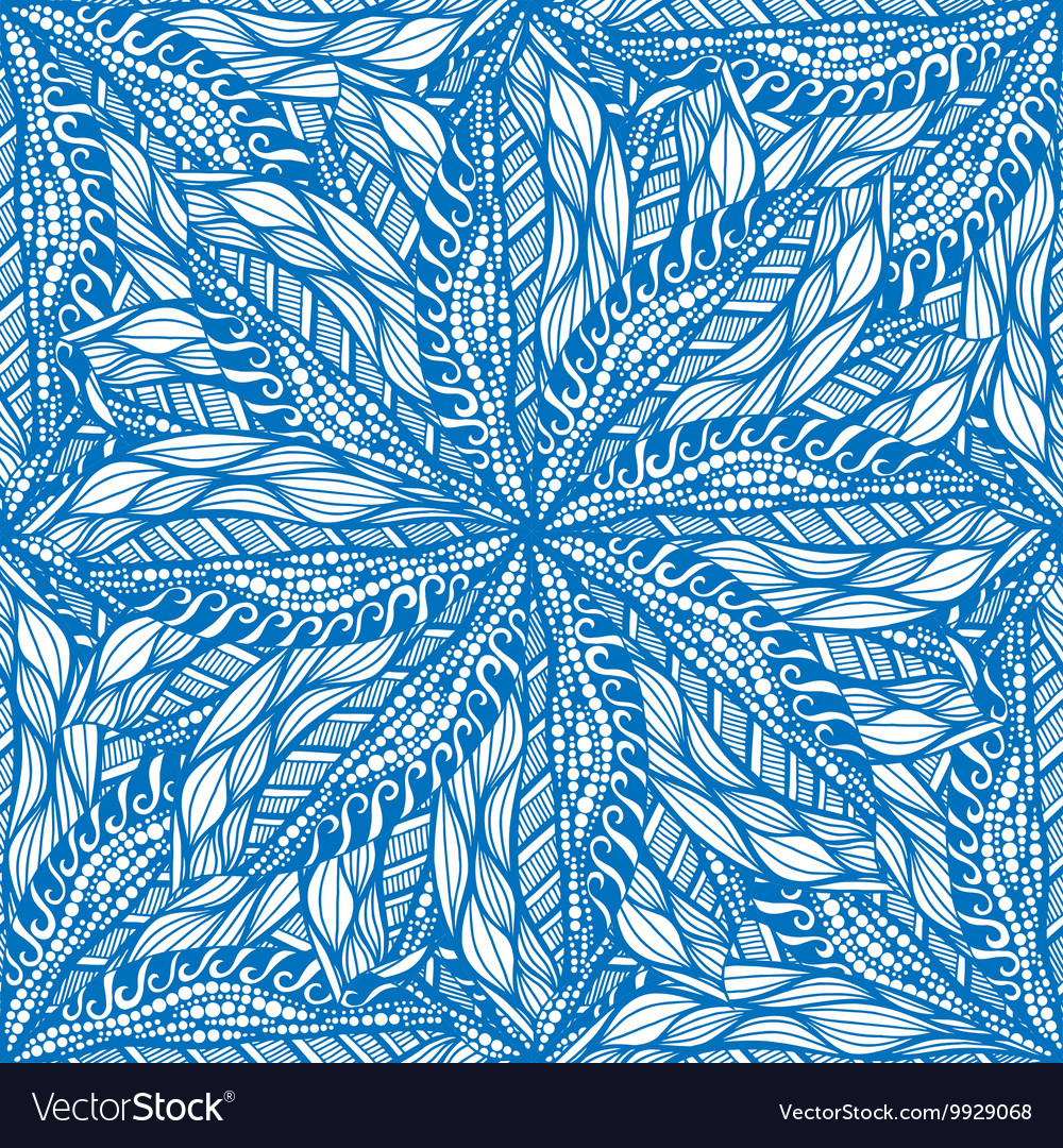 Seamless blue pattern Royalty Free Vector Image