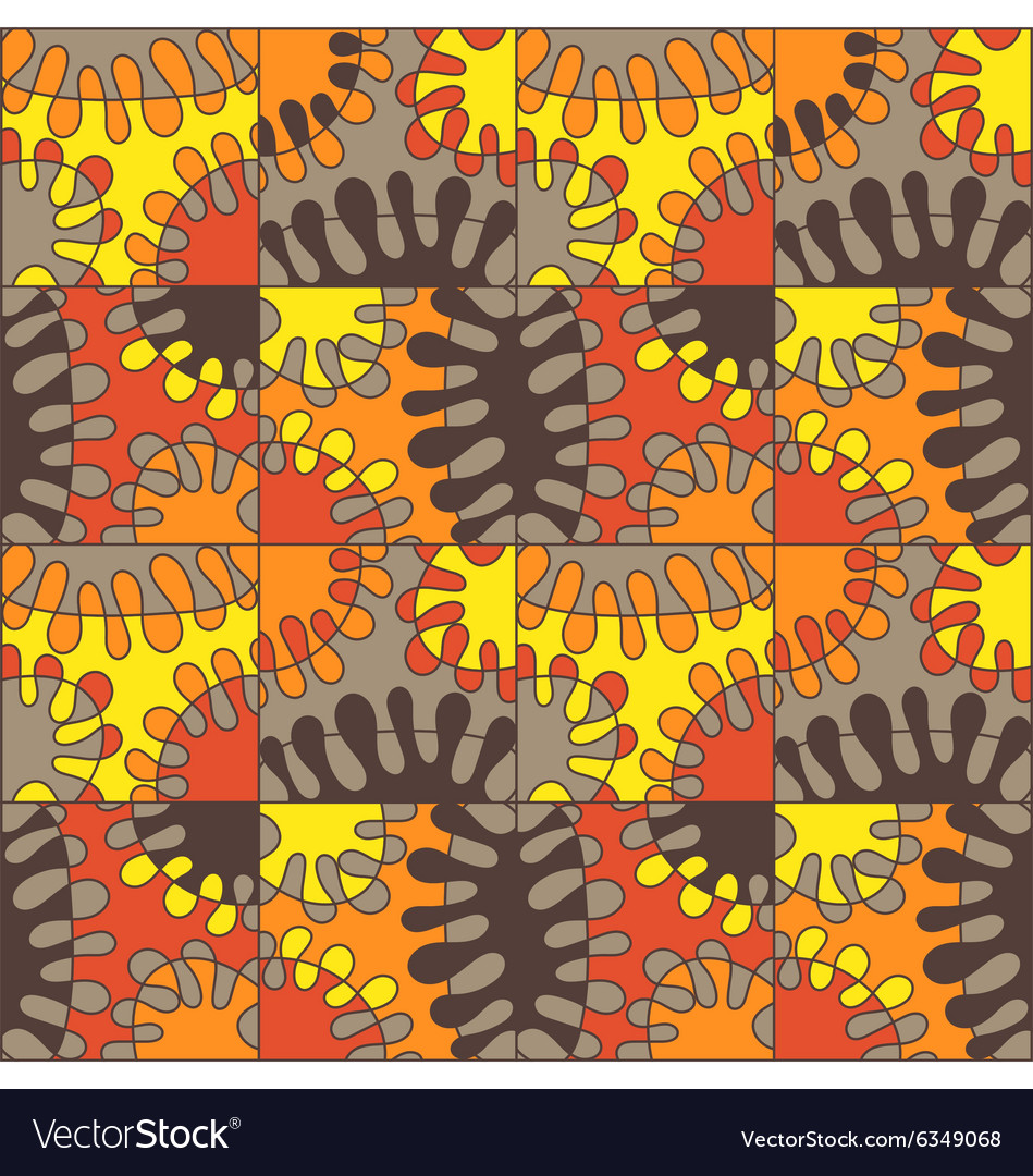 Seamless colorful abstract mod pattern Royalty Free Vector