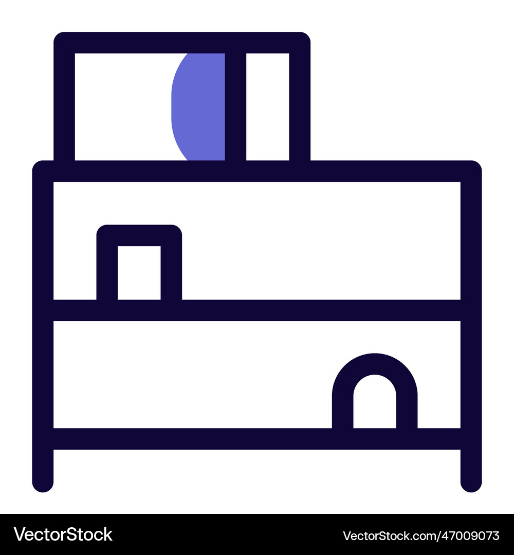 Arranging utensils on a wooden shelf Royalty Free Vector