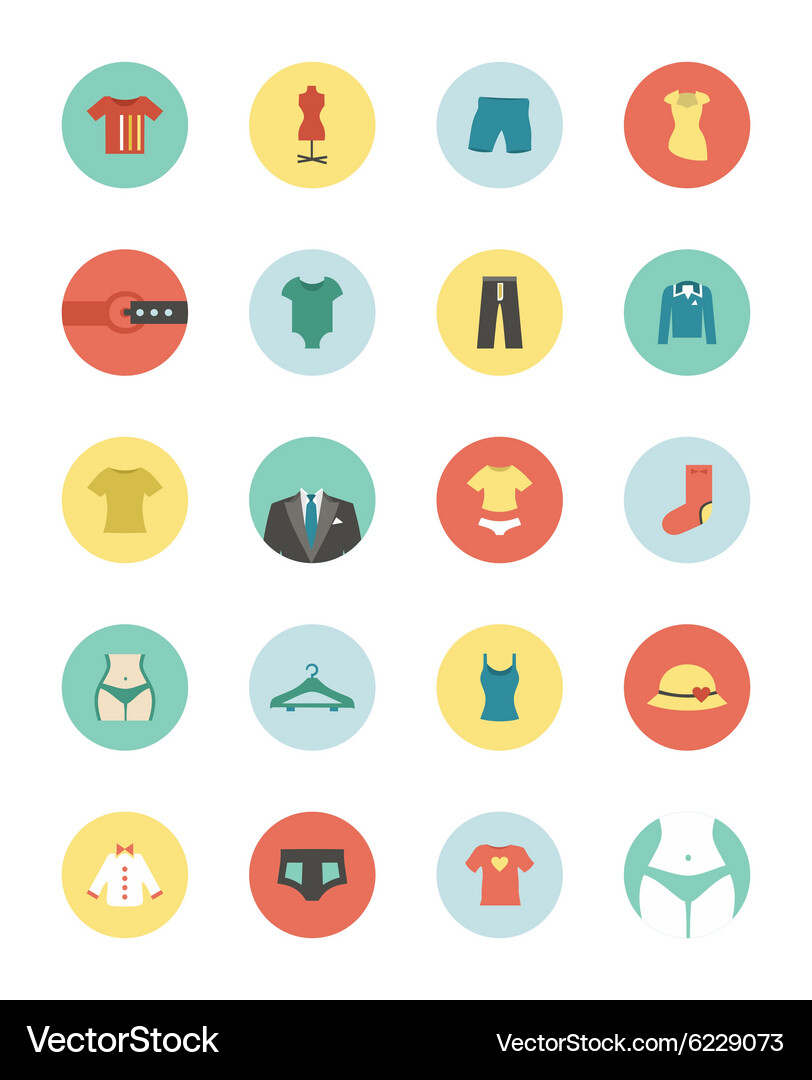 Clothing circle icon Royalty Free Vector Image