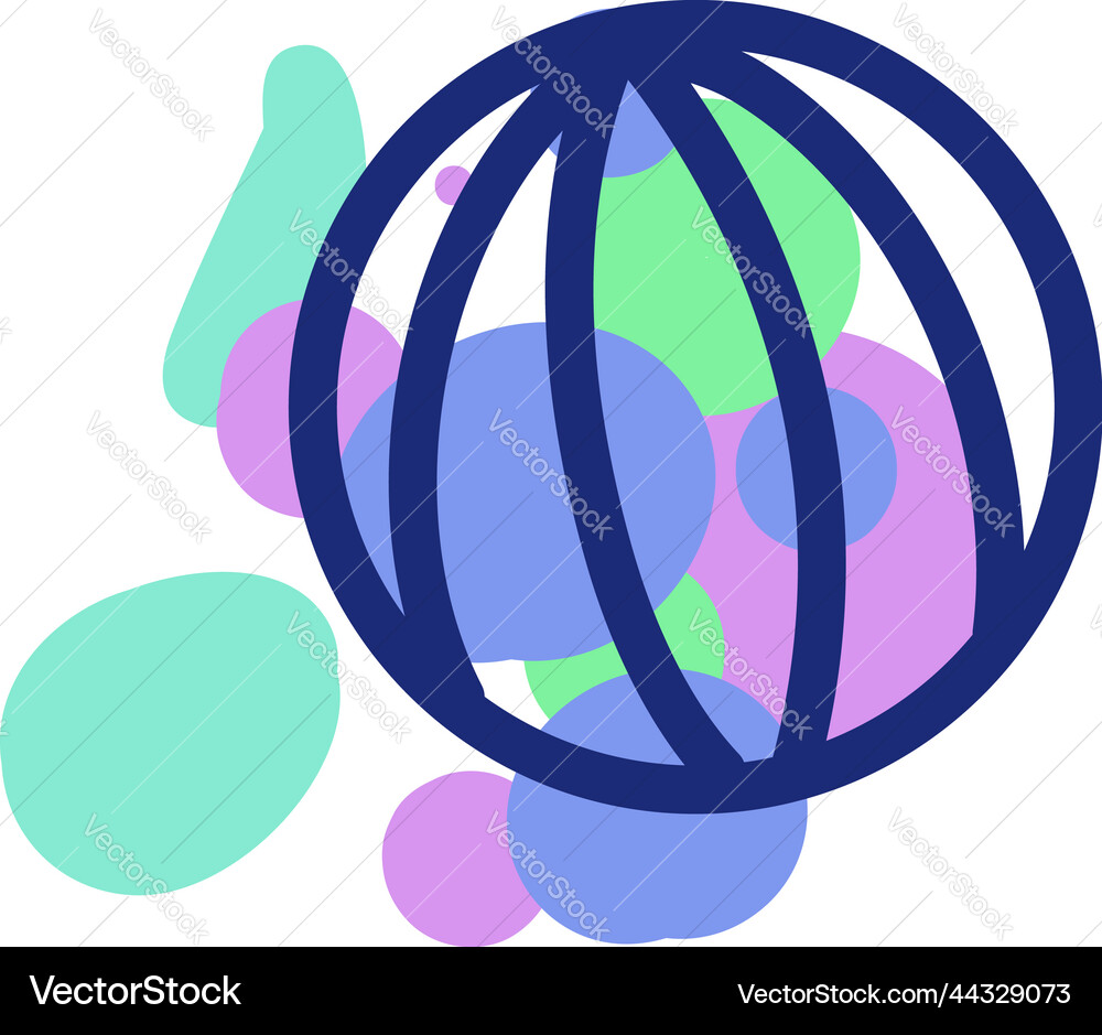 Colorful ball toy on a white background Royalty Free Vector