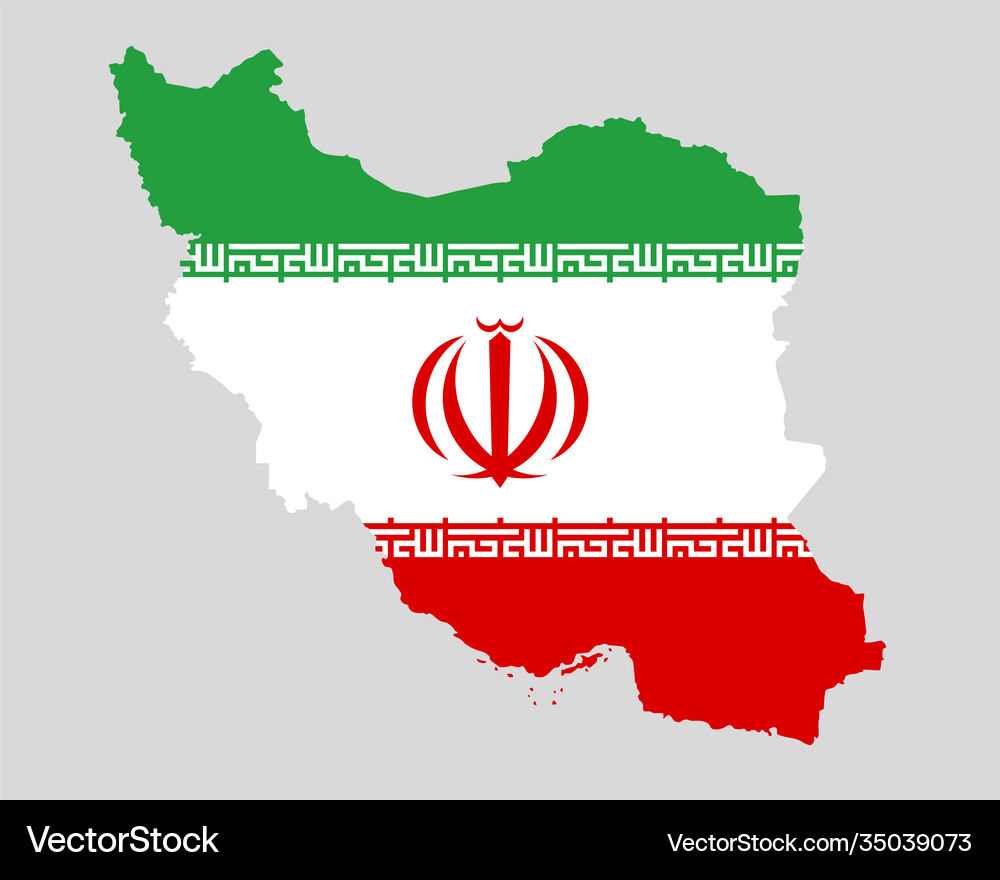 Map iran asia country background flag Royalty Free Vector
