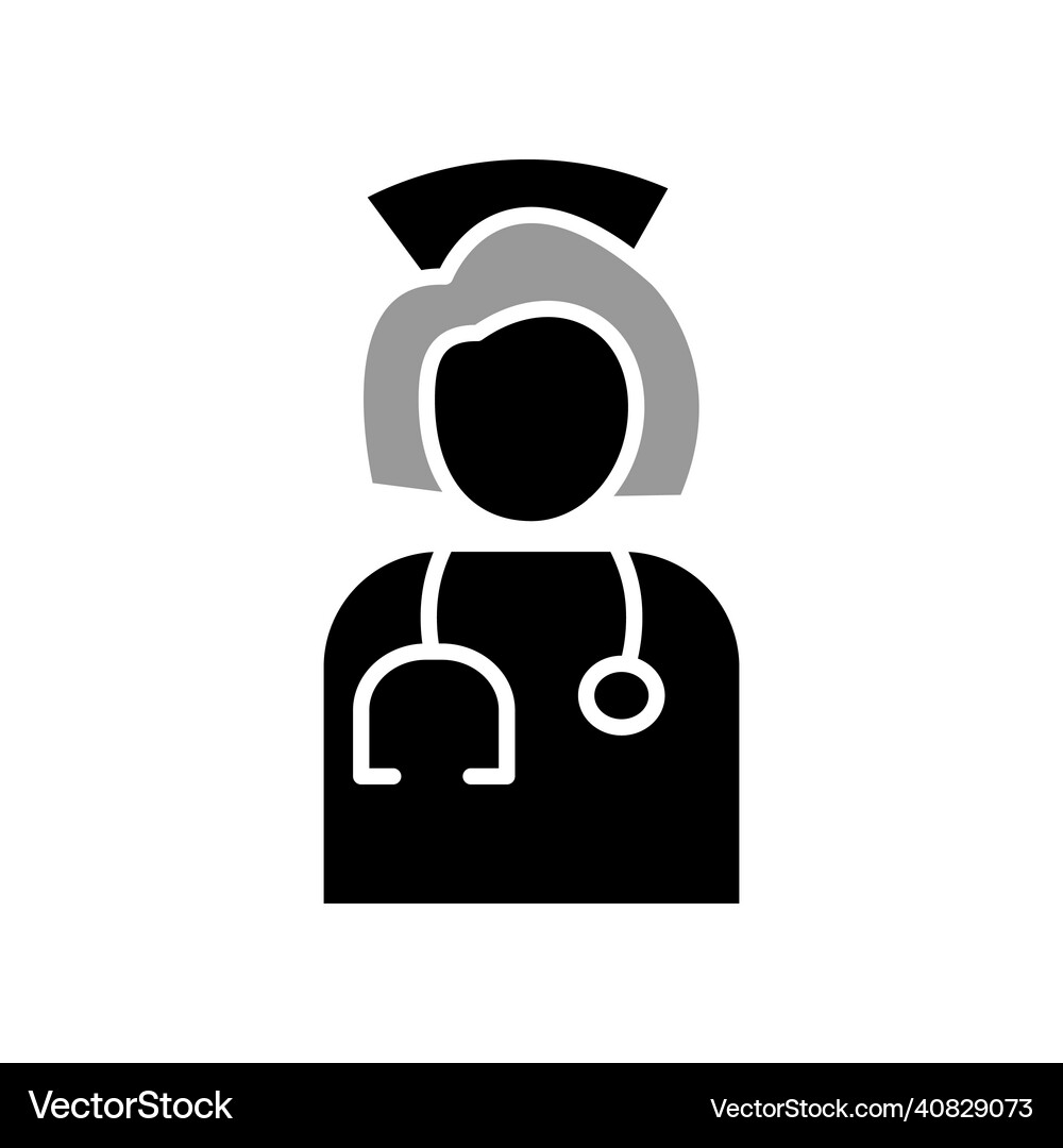 Nurse icon template Royalty Free Vector Image - VectorStock