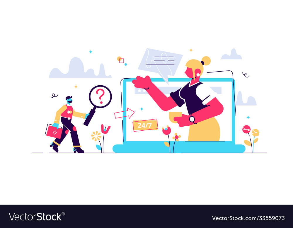 Online support Royalty Free Vector Image - VectorStock