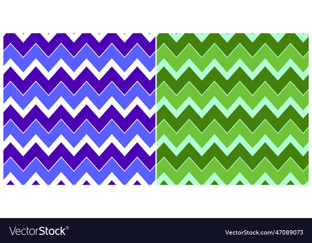 Pattern set zigzag Royalty Free Vector Image - VectorStock