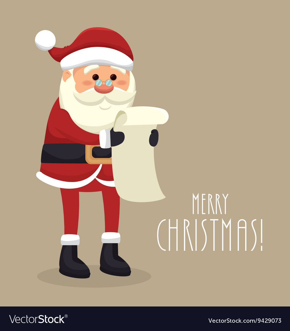 Santa claus isolated icon design Royalty Free Vector Image