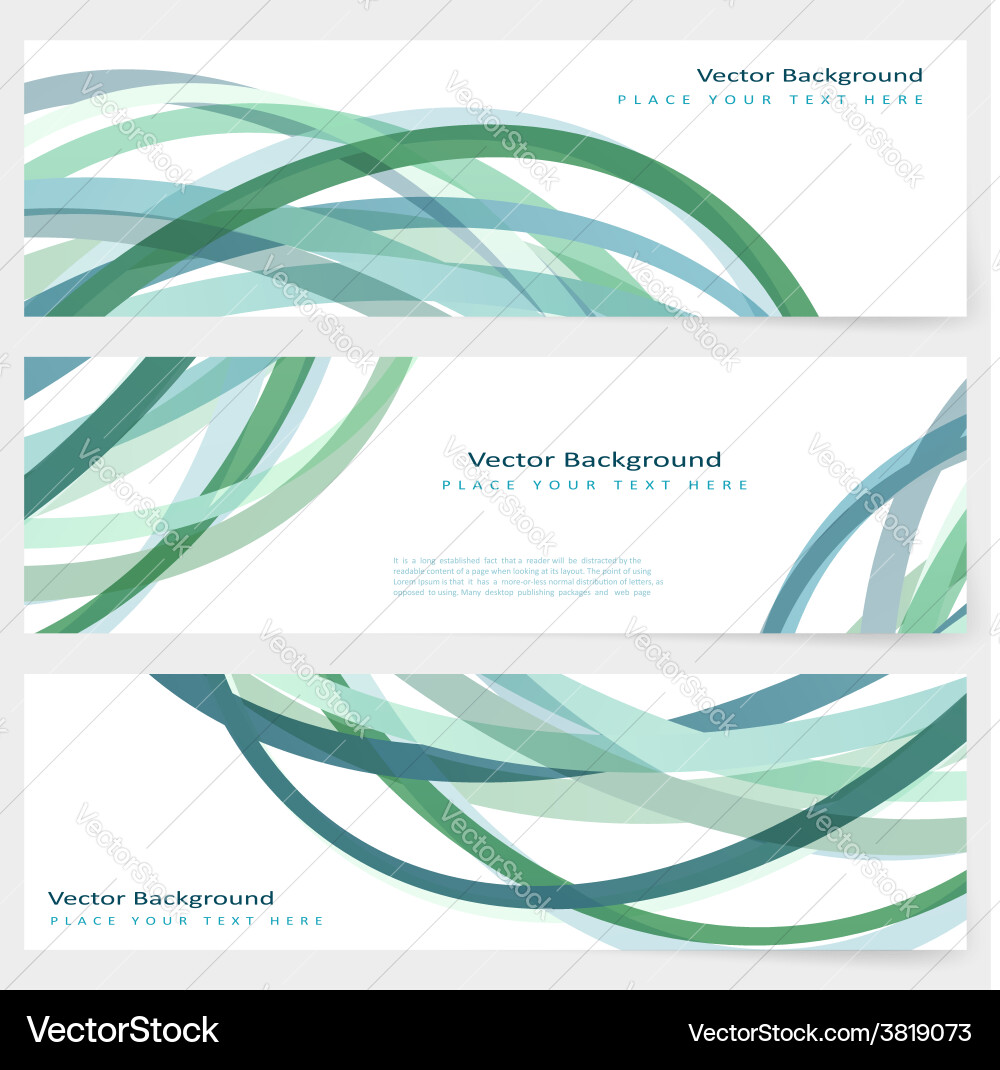 Set of abstract template banner Royalty Free Vector Image