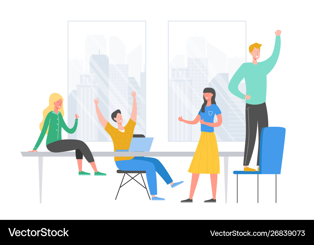 Team Success Concept Business Leader Royalty Free Vector