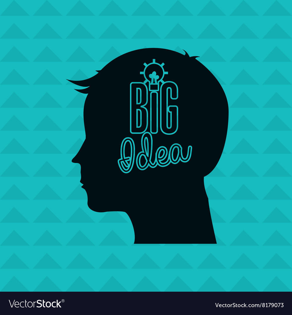 Thought concept design Royalty Free Vector Image