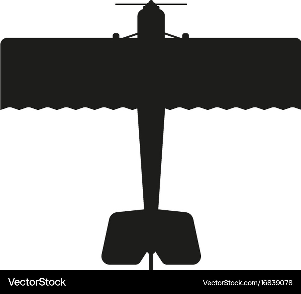 Aircraft sign black icon Royalty Free Vector Image