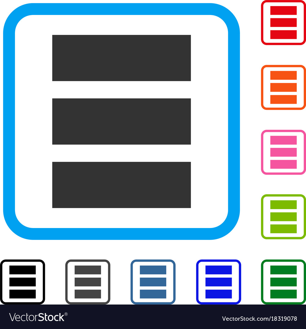 Database framed icon Royalty Free Vector Image