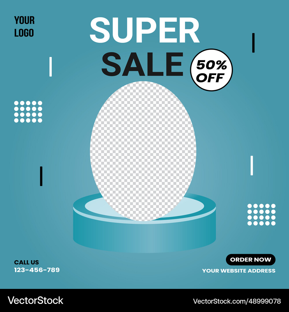 Social media post about earpods Royalty Free Vector Image