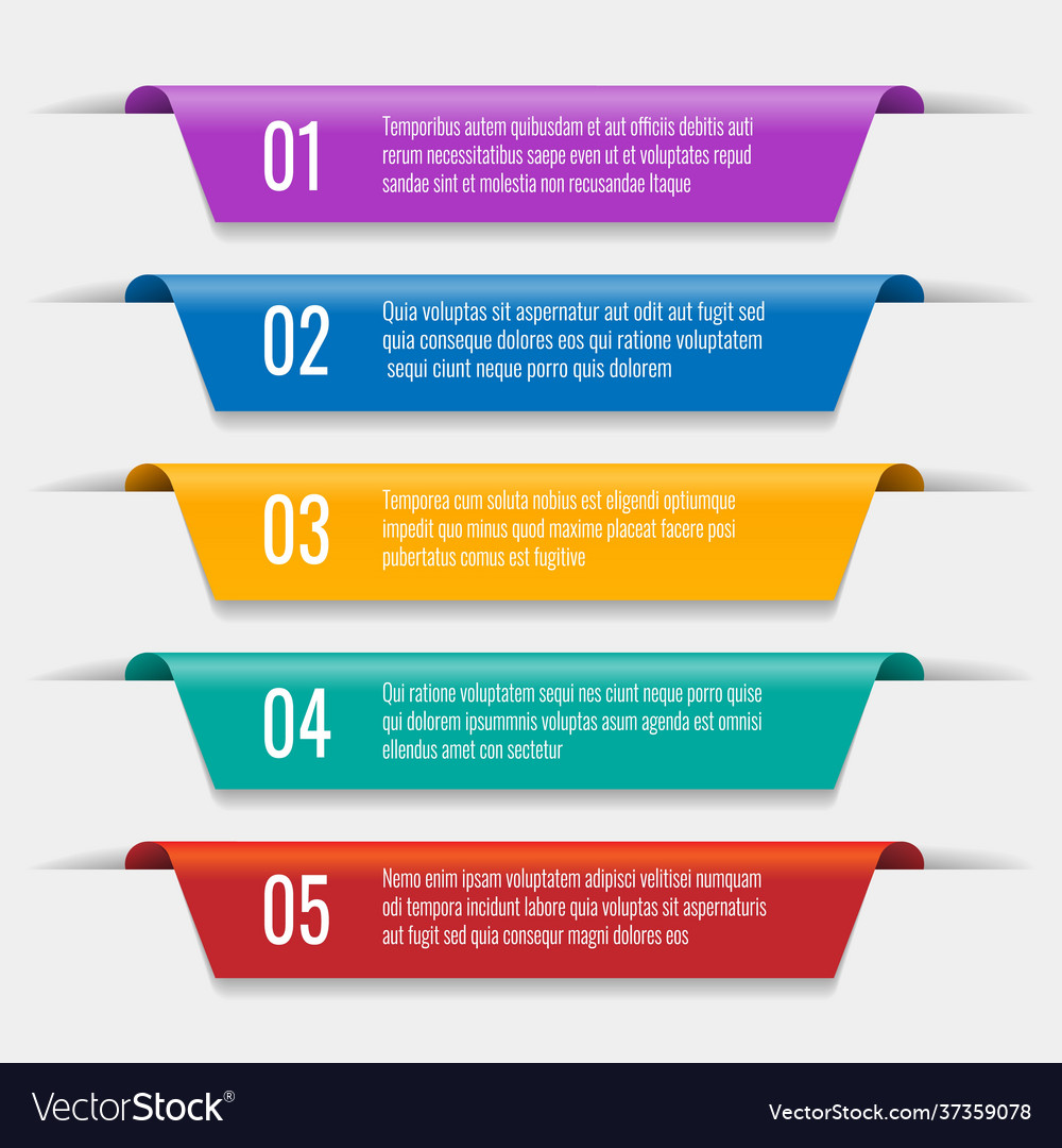 Tabs banners elements Royalty Free Vector Image