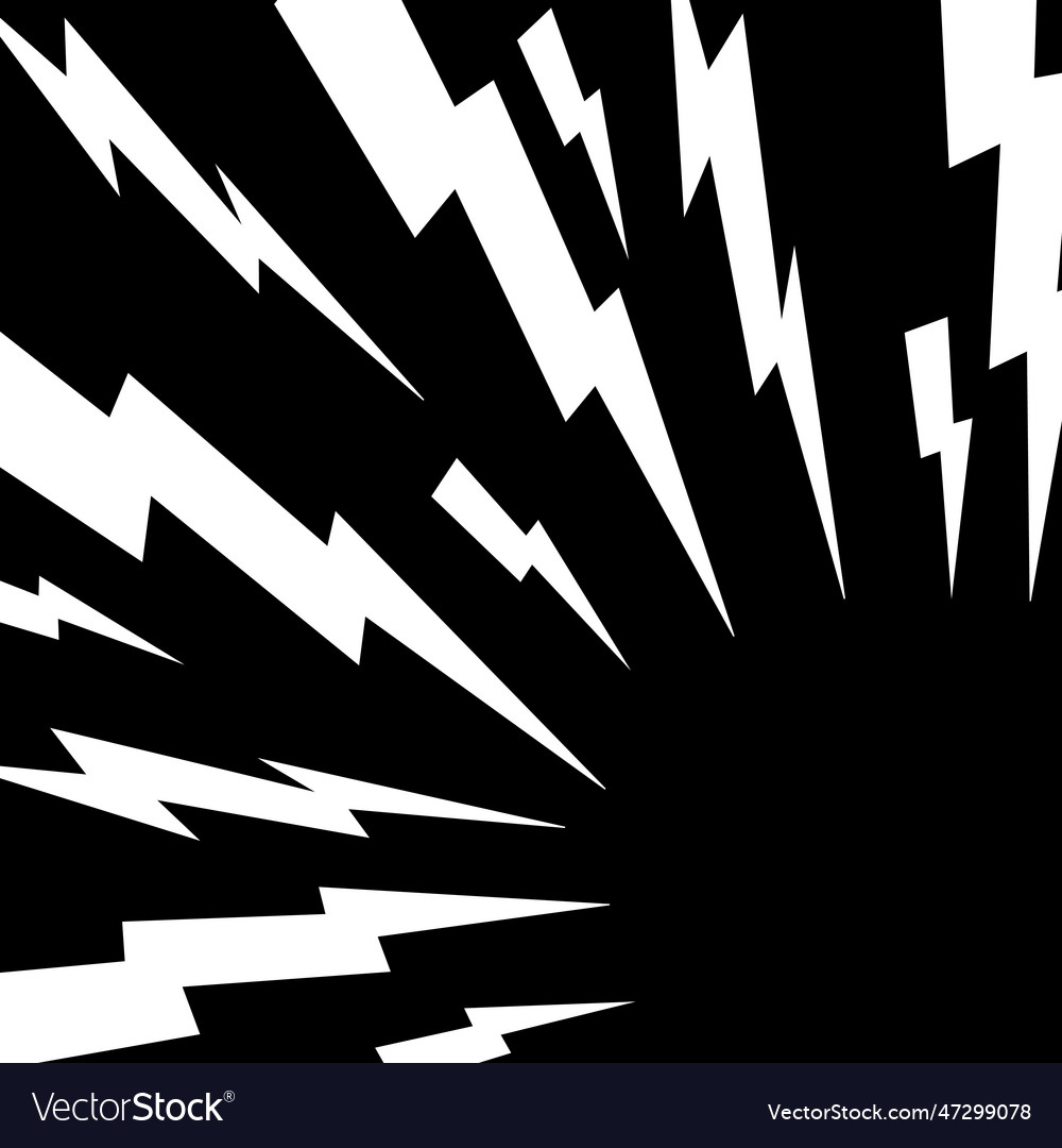 Thunder pattern flash texture electric light Vector Image