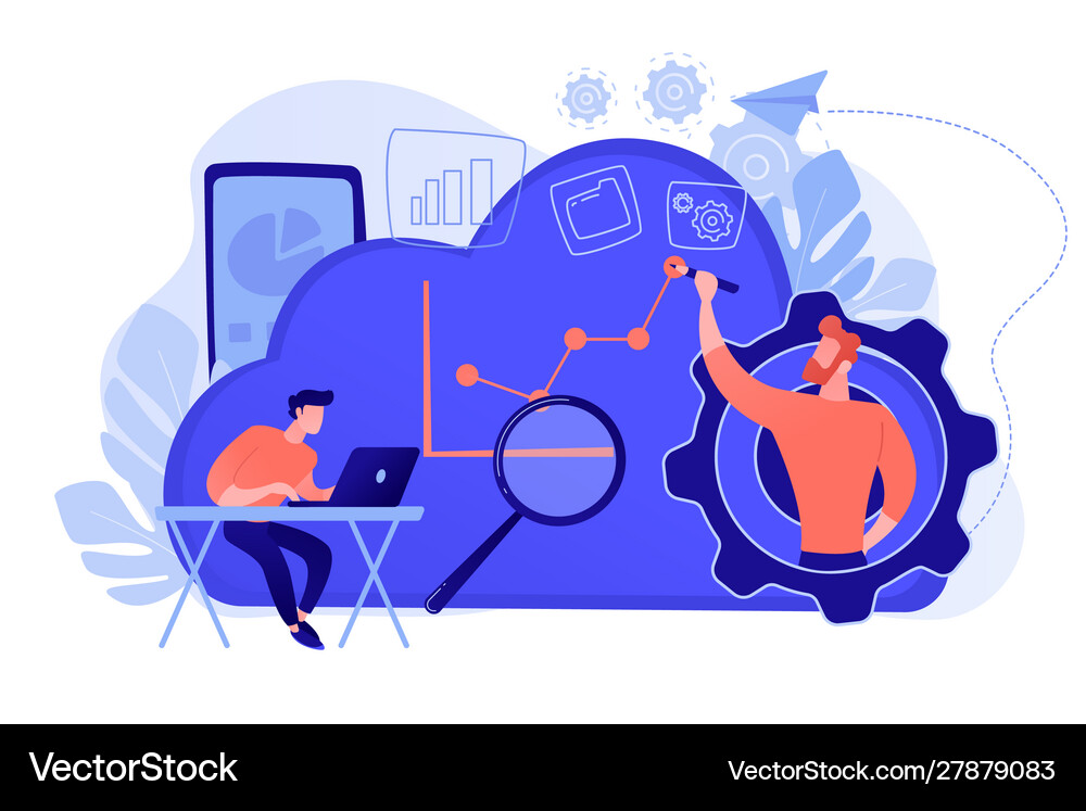 Cloud management concept Royalty Free Vector Image