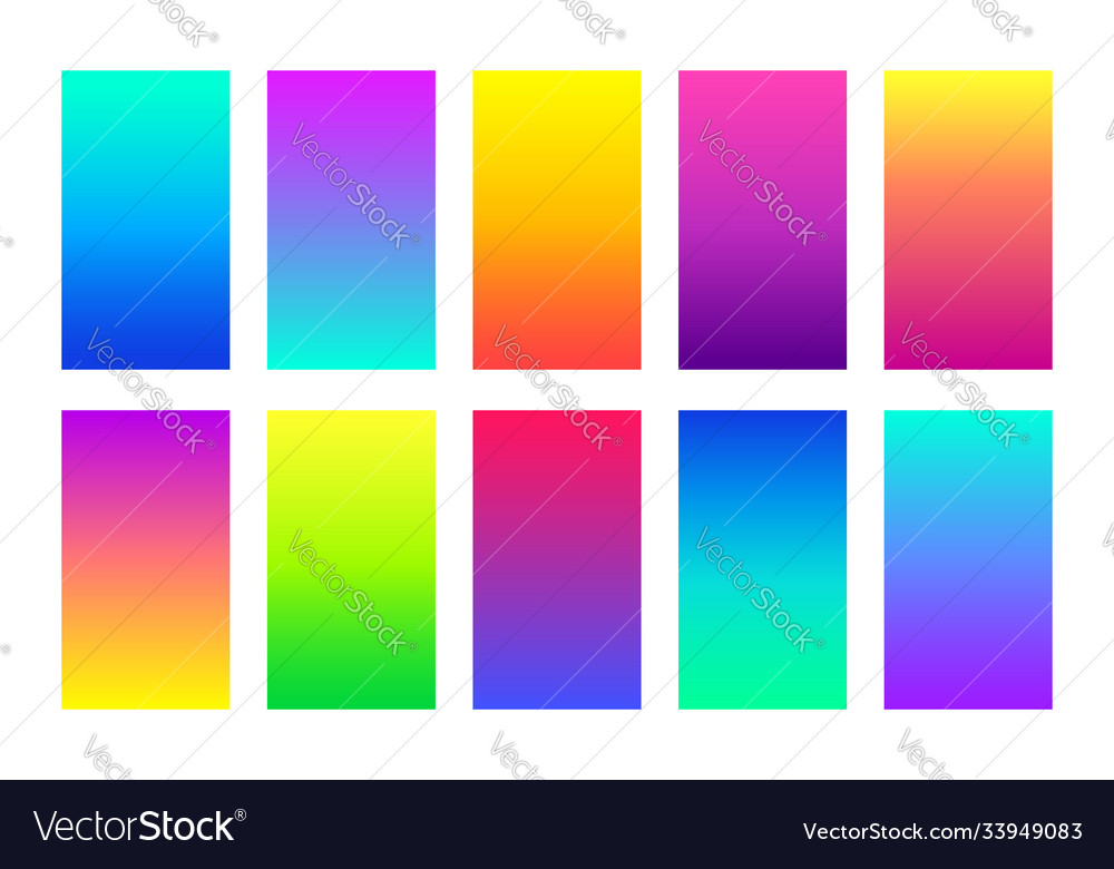 Gradient colorful backgrounds abstract Royalty Free Vector