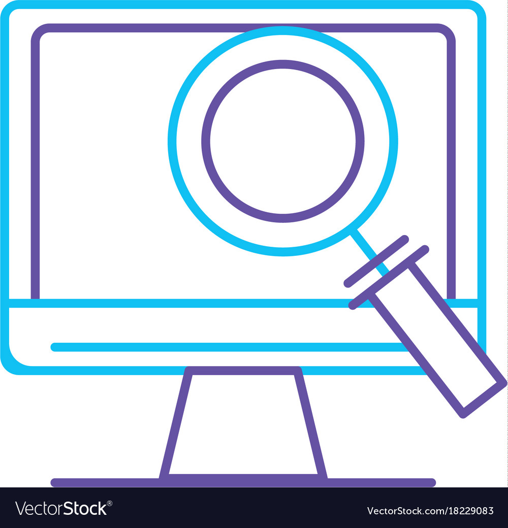 Line computer technology information Royalty Free Vector
