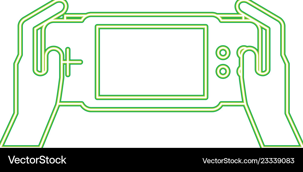 Neon video game Royalty Free Vector Image - VectorStock