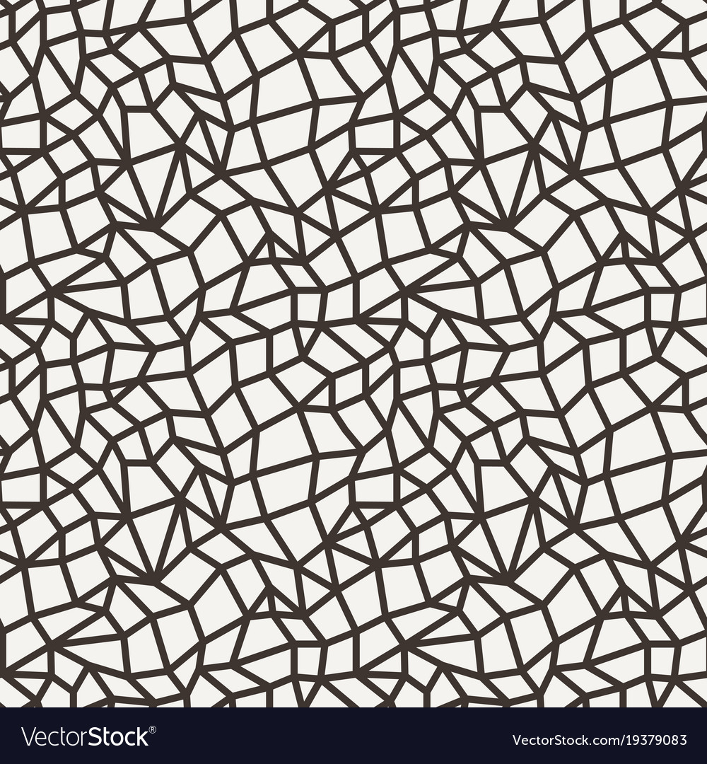 Outline polygon seamless pattern Royalty Free Vector Image