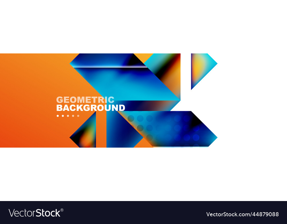 Abstract background with geometric elements Vector Image