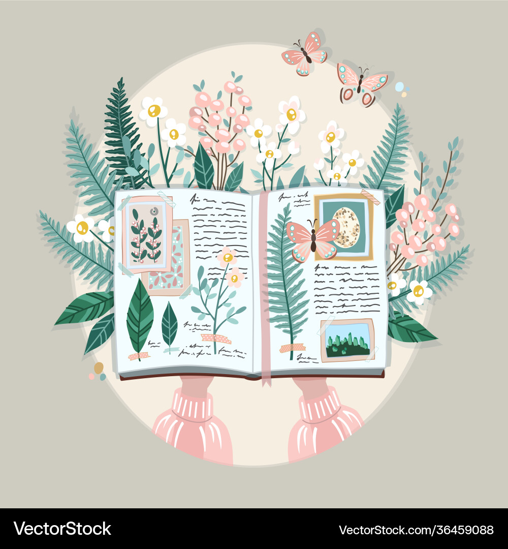 Spring greeting carddrawings for a card poster Vector Image