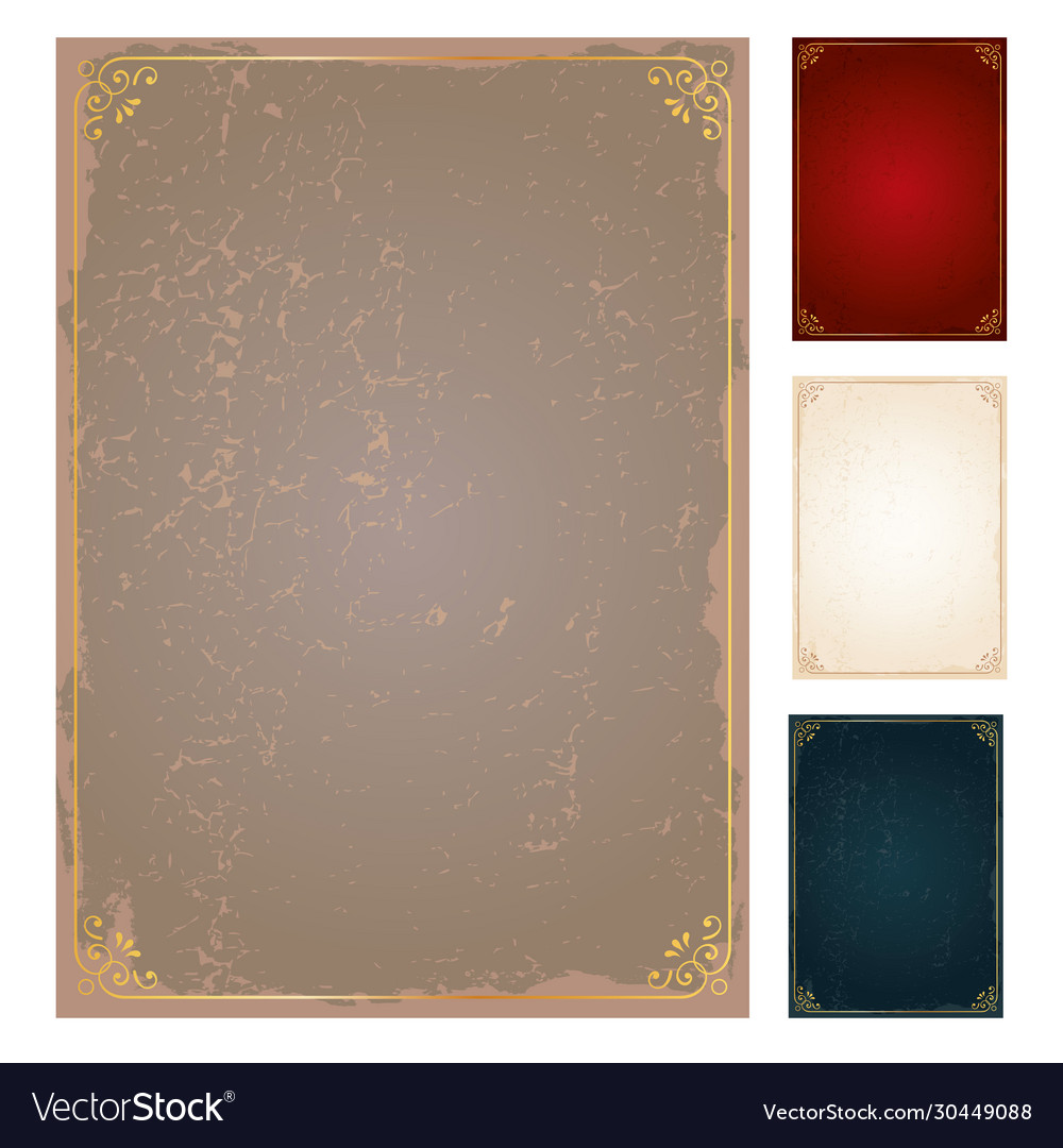 Vertical frames and borders set decorative Vector Image