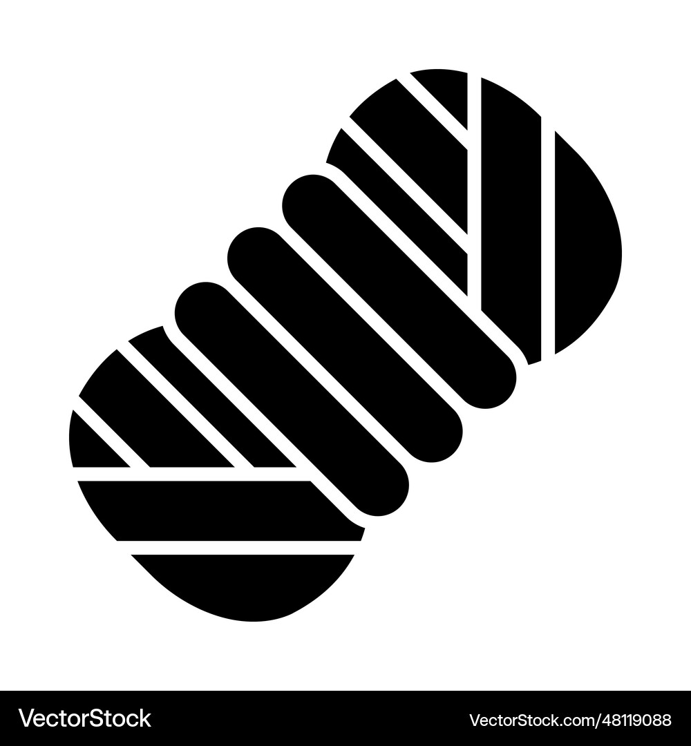 Wool glyph icon for personal and commercial use Vector Image