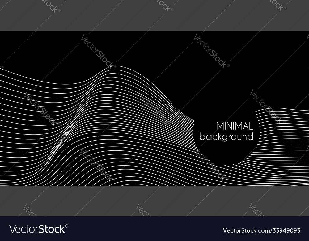 Abstract minimal background with wavy lines Vector Image