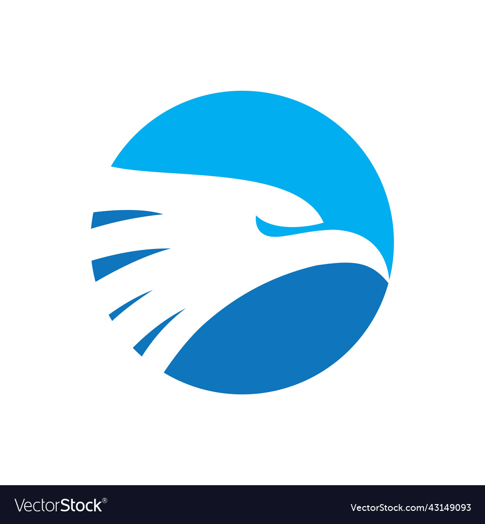 Falcon eagle bird Royalty Free Vector Image - VectorStock