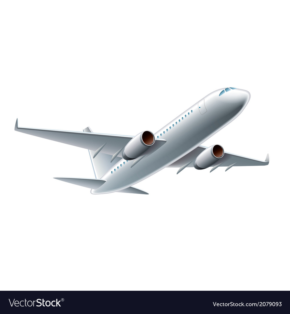 Object airplane Royalty Free Vector Image - VectorStock