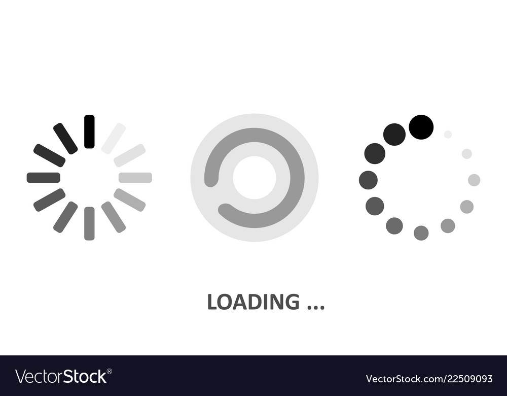 Set loading icons white background Royalty Free Vector Image Set loading icons white background Royalty Free Vector Image