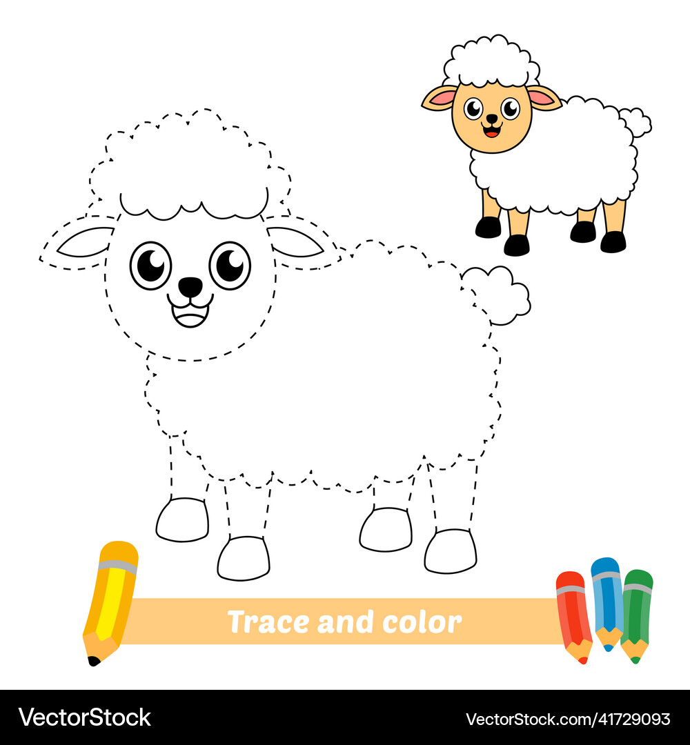 Coloring Sheep For Kids Geometric Sheep Coloring Page 4 Free