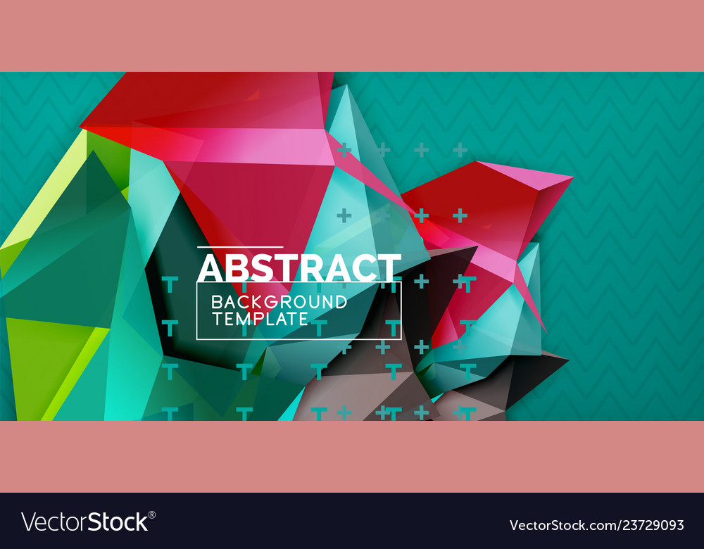 Triangular low poly background design Royalty Free Vector
