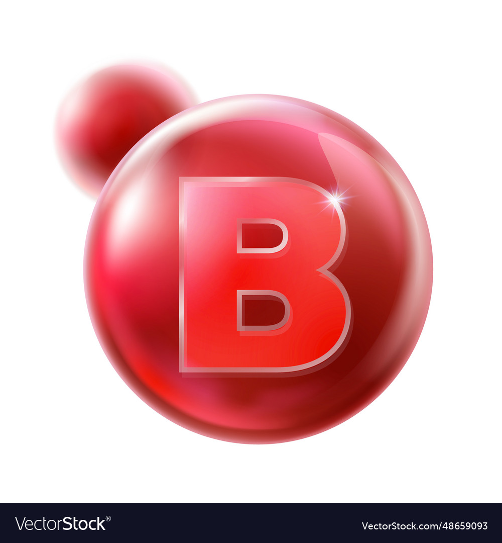 Vitamin b complex tablets Royalty Free Vector Image