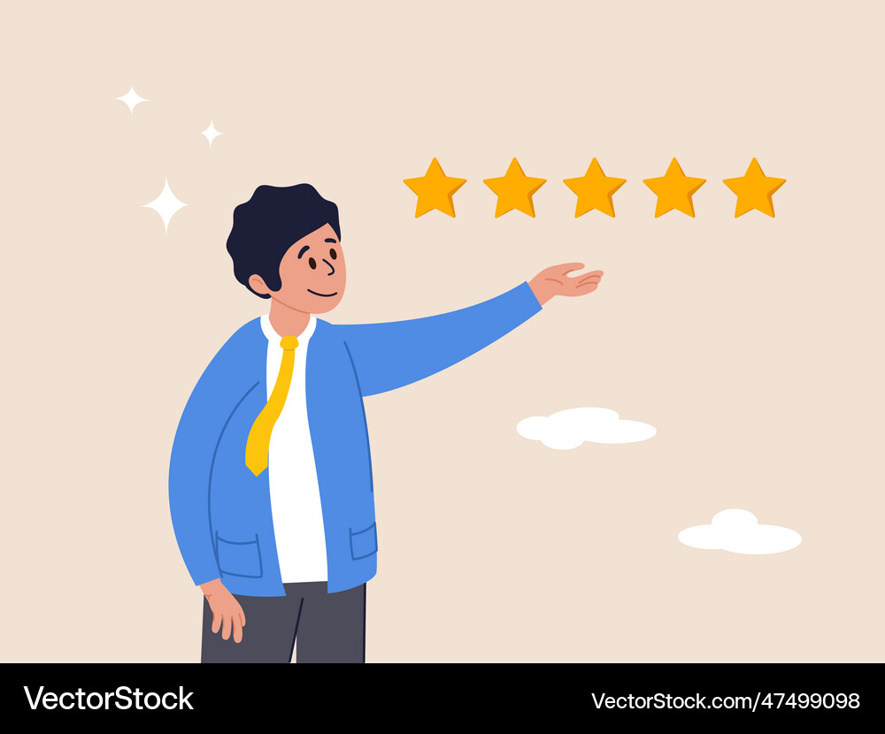 Business reputation and satisfaction concept Vector Image