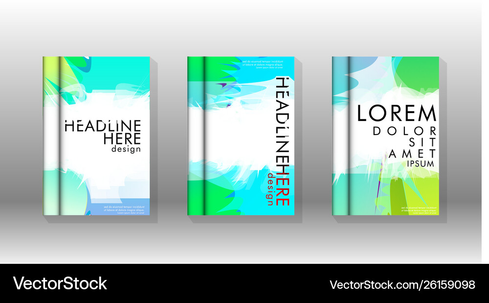 Design background cover with colorful abstract Vector Image