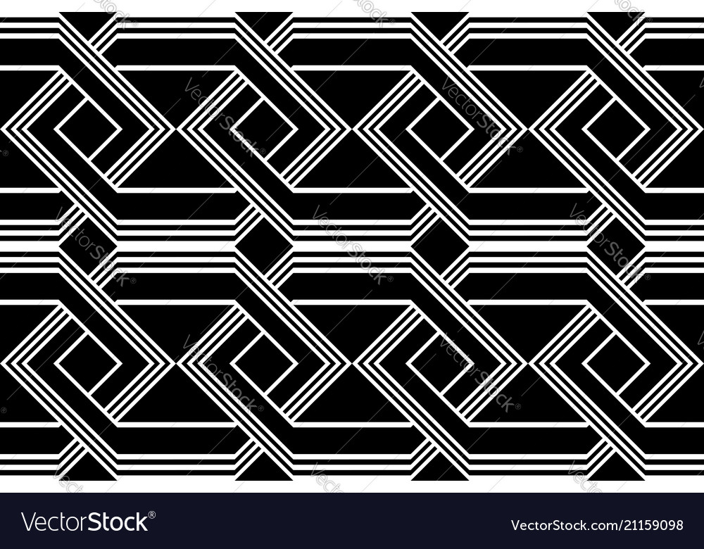 Design seamless monochrome geometric pattern Vector Image